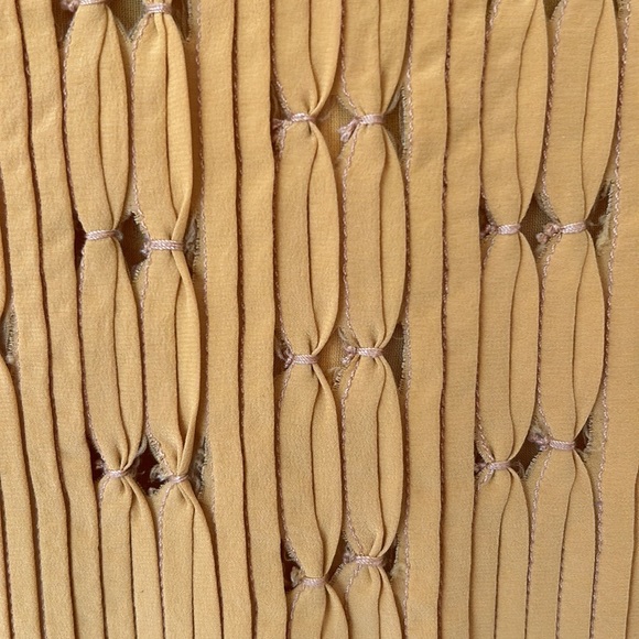 Tory Burch | Tops | Tory Burch Bright Yellow Top With Details In Front ...